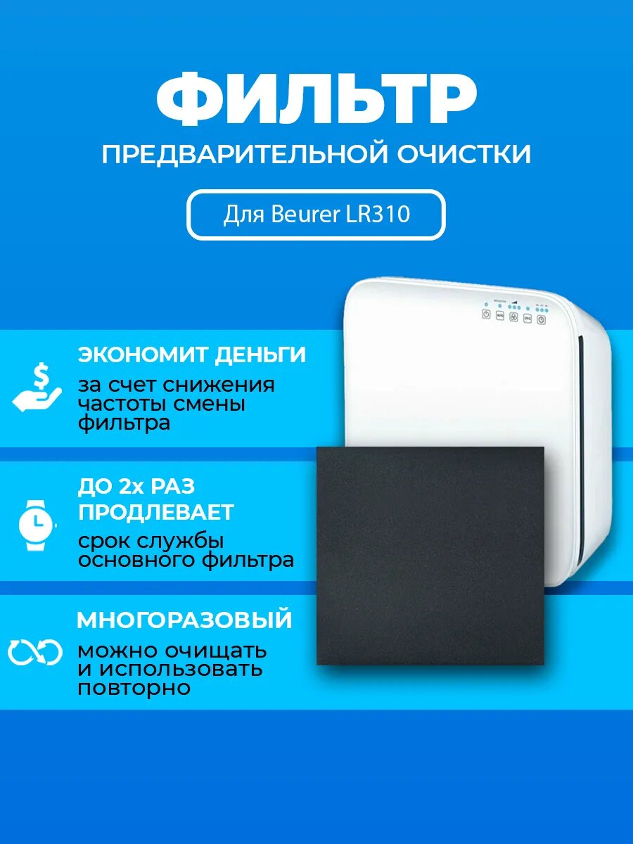 Фильтр PREfiltr, для климатического комплекса Beurer LR310, предварительной очистки, 325 мм