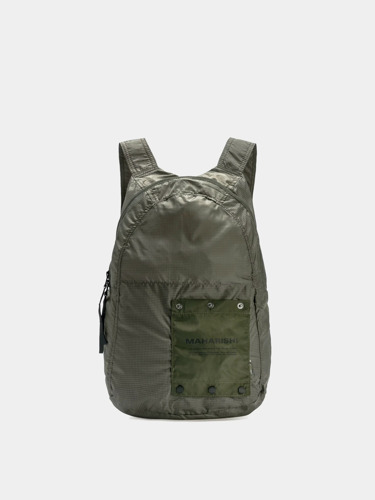 Рюкзак MAHARISHI 9108 Rollaway Backpack Olive, Зеленый, One size