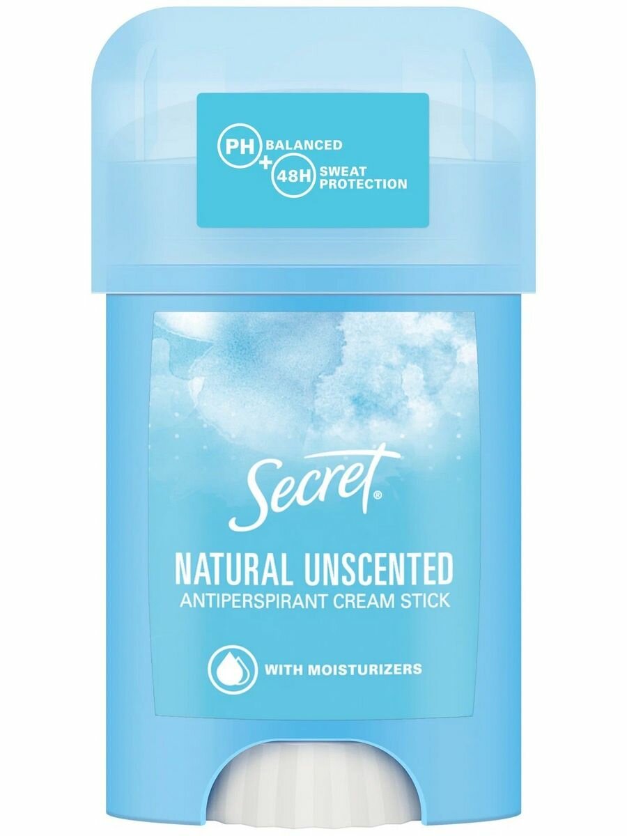 Secret Дезодорант стик кремовый Натурель Natural 40 мл - 1 шт