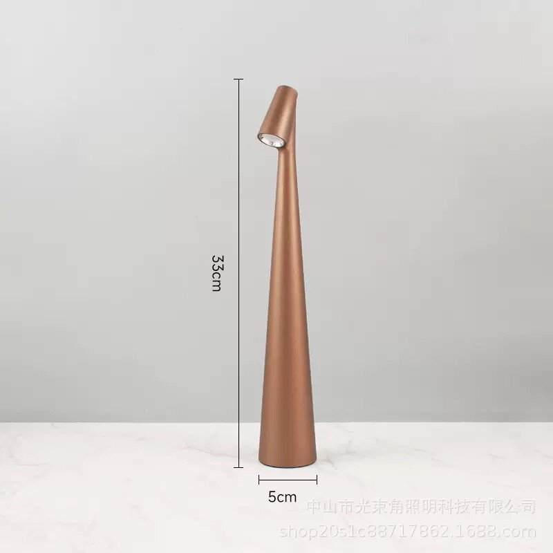 Лампа настольная Беспроводная Дизайнерская / Сенсорная коричневый 35cm