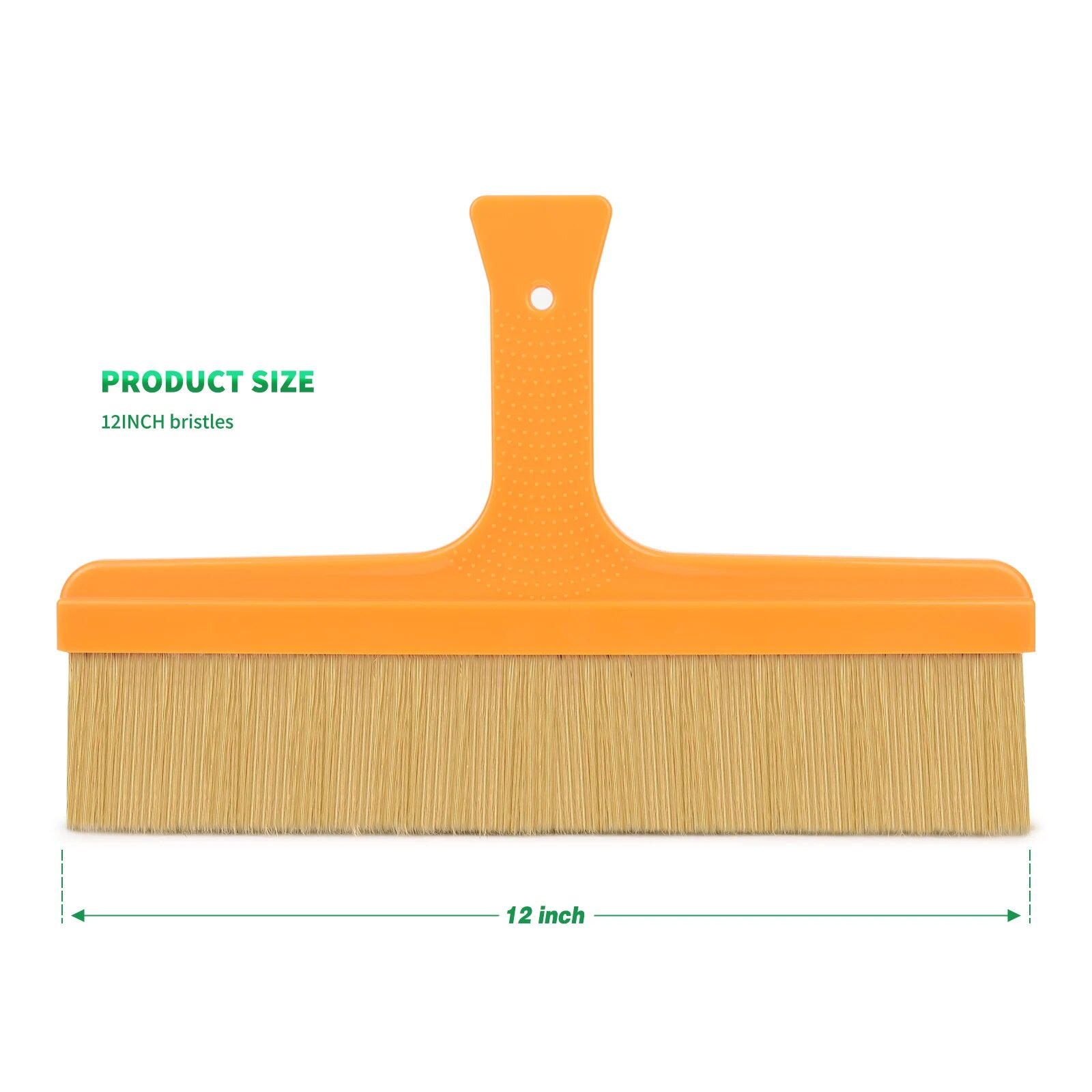 FOSHIO 12-дюймовая широкая кисть для рисования с щетиной для обоев, разглаживающая пленка для окон автомобиля, инструмент для быстрого тонирования, резиновая пленка/пластиковая ручка, plastic handle