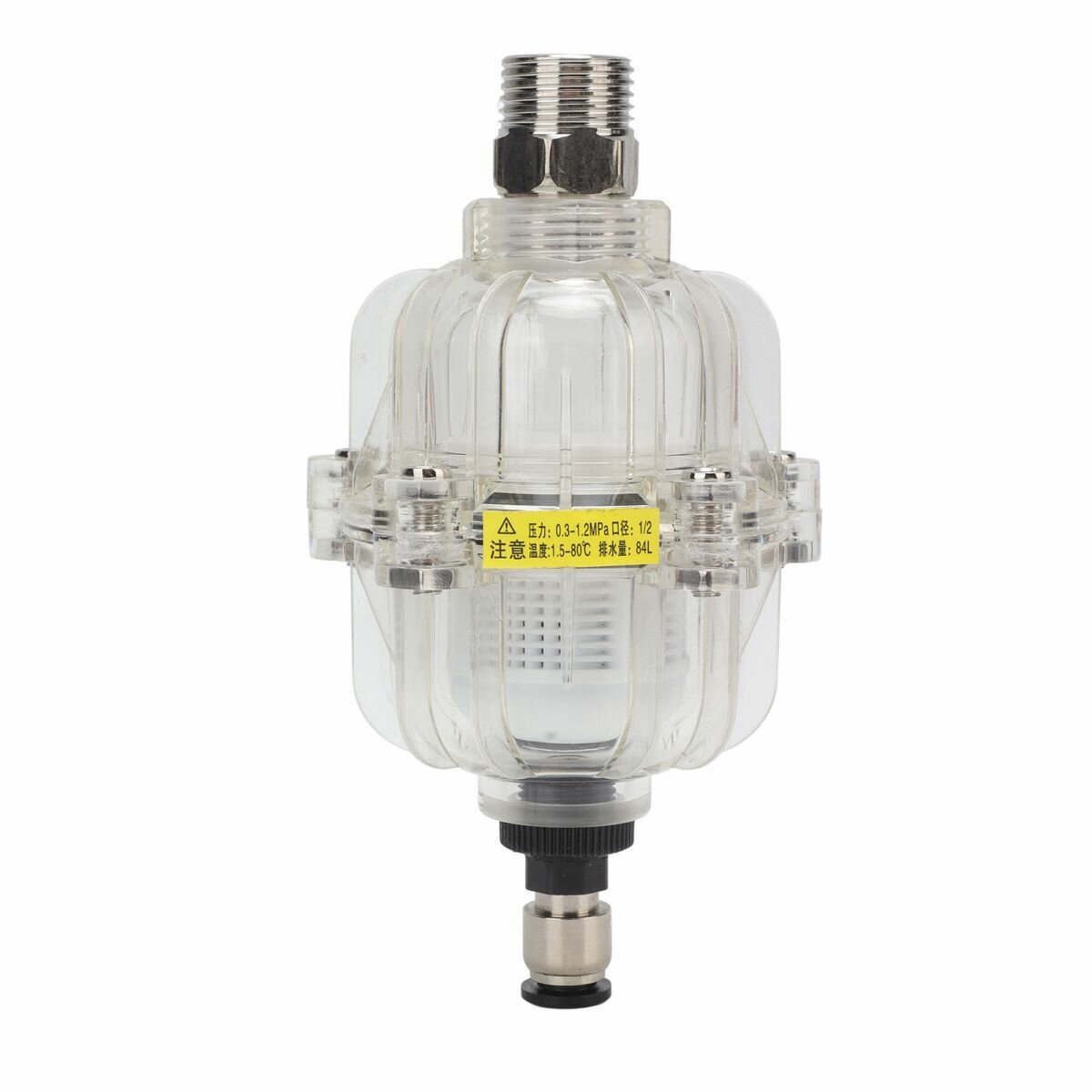 Прозрачный Фильтр Воздушного Компрессора AD400 1/2 дюйма Маслоотделитель Воды Автоматический Сливной Клапан 0.3 1.2MPa