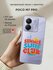 Чехол на Poco M7 Pro / Поко М7 Про с принтом "Summer surf club", прозрачный