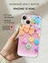 Чехол на Apple iPhone 13 mini / Айфон 13 мини с принтом "Конфетки сердечки 2"