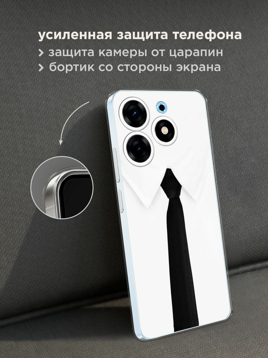 Чехол на Tecno Spark 10 Pro / Текно Спарк 10 Про с принтом "Галстук" — фото 1