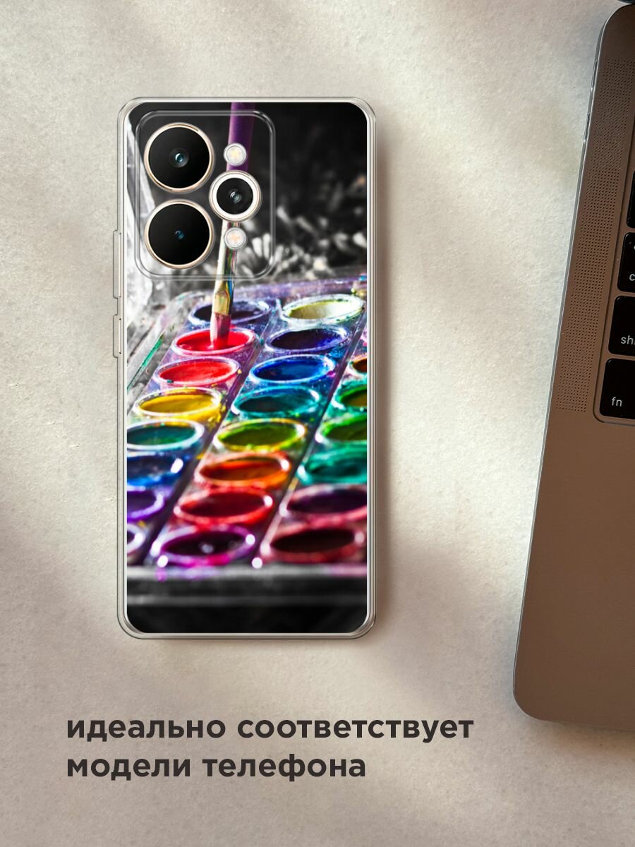 Чехол на Realme 15 Pro / Реалми 15 Про с принтом "Палитра красок" — фото 1
