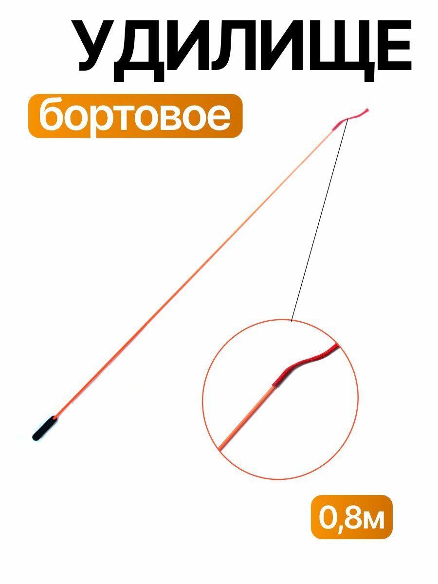 Удилище бортовое ирбитка 0,8м, ручка неопрен