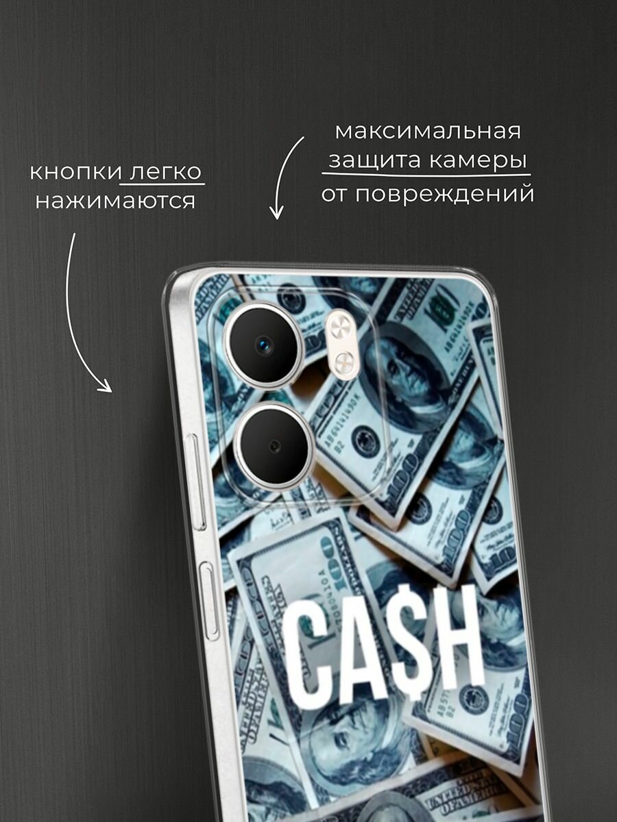 Силиконовый чехол на Oppo A5x / Оппо А5x с принтом "Cash" — фото 1