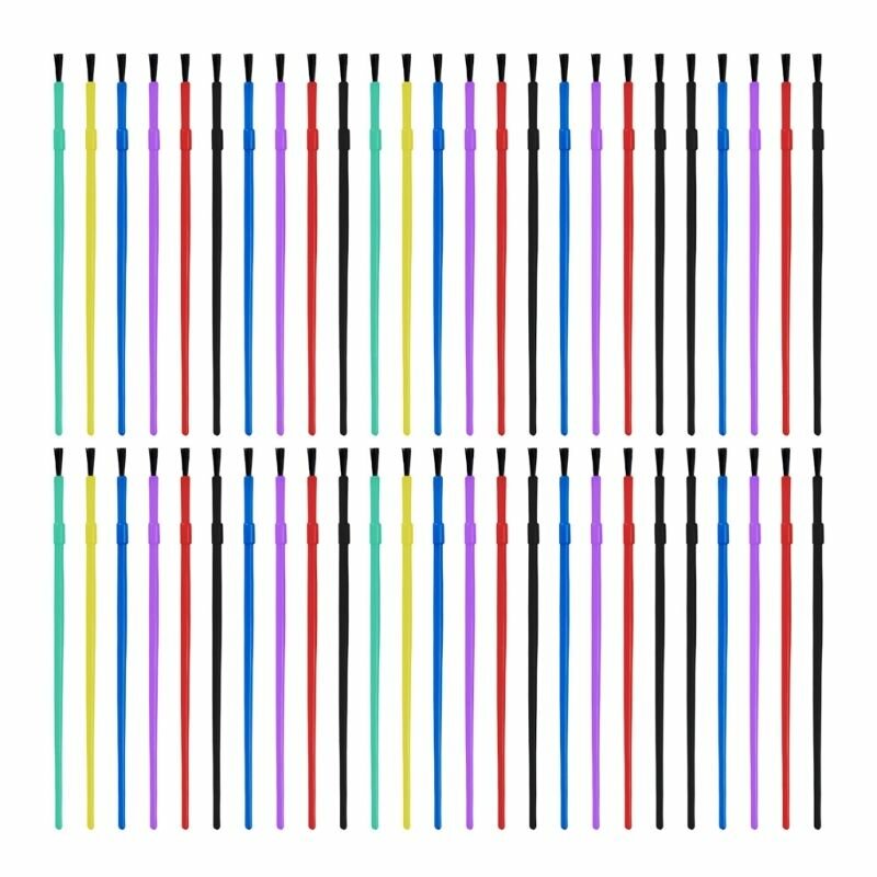 50 шт, маленькие кисточки своими руками, малярные кисти (случайное смешивание цветов)-16 смешанных цветов