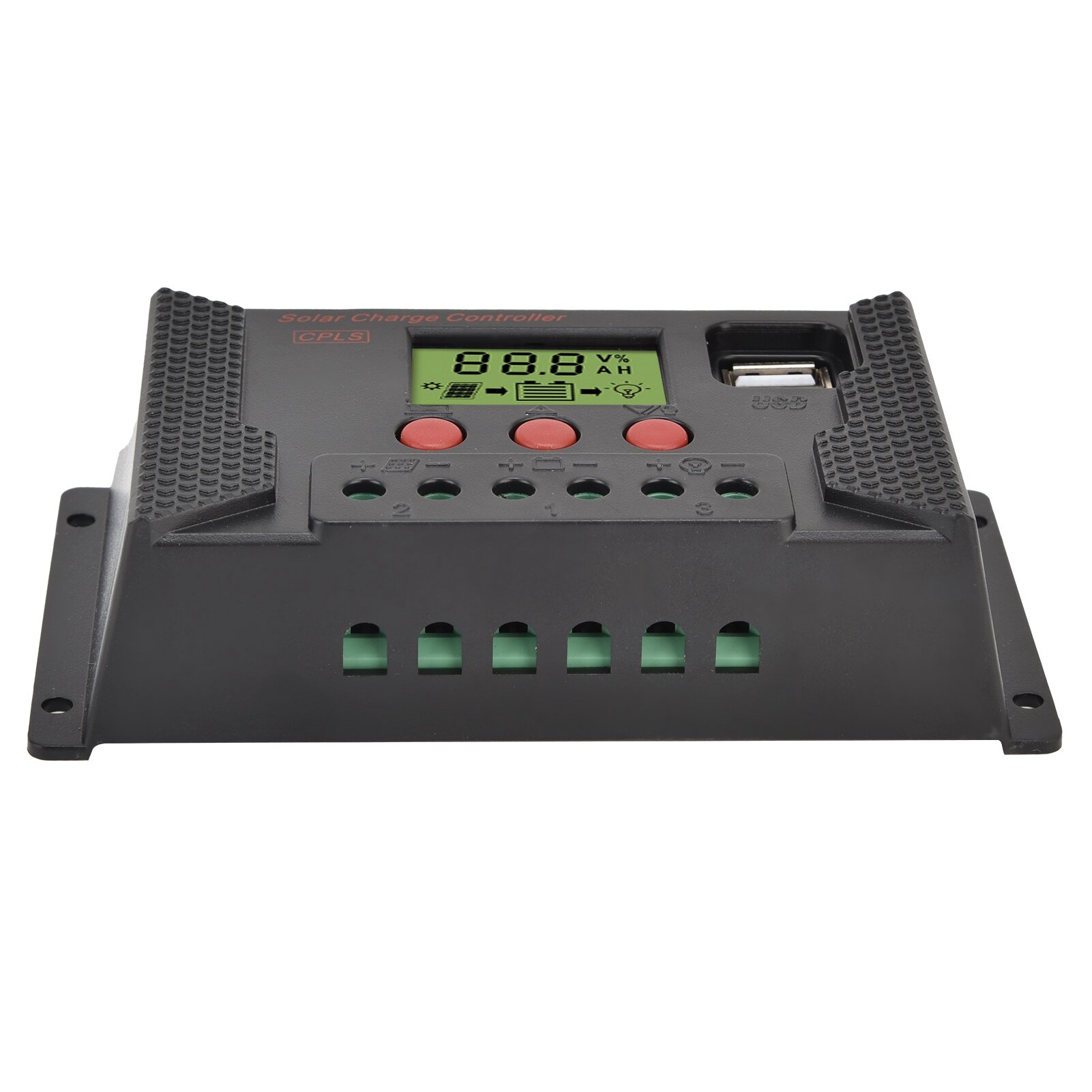 Контроллер заряда солнечной энергии ШИМ 12 В 24 В 60 А Регулятор зарядки аккумулятора с USB-портами