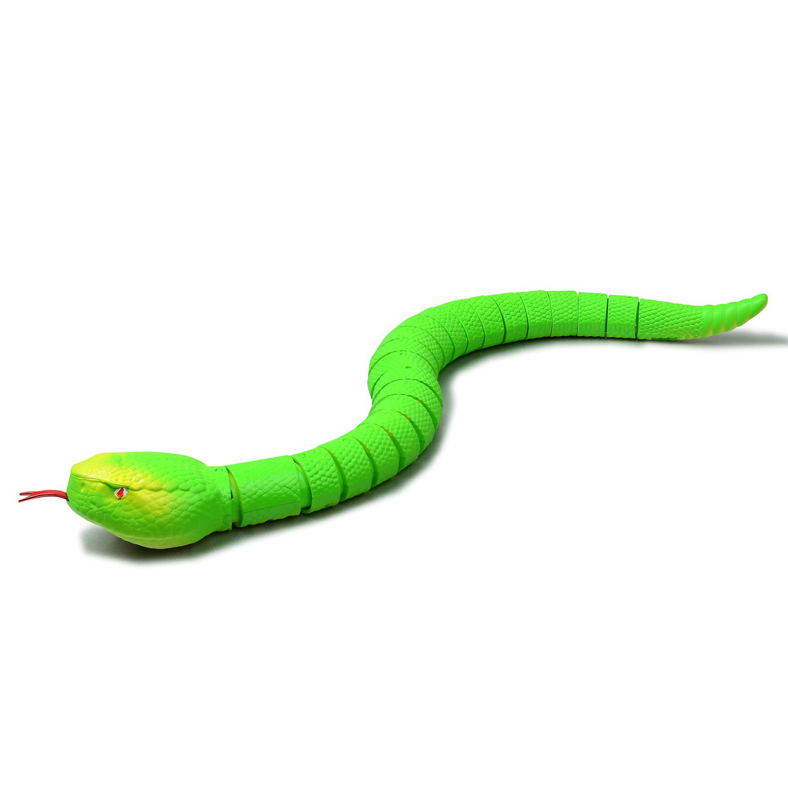 Игрушка RC Змея 15.5 дюйма Инфракрасная Заряжаемая Игрушка Трепетная Змея с Выдвигающимся Языком и Качающимся Хвостом Подарок для Детей Дети, Материал ABS и Электронные Компоненты, 4 Цвета Черный Зеленый Оранжевый Белый, Размер 39.5*4*3.5 см, Вес 69 г,