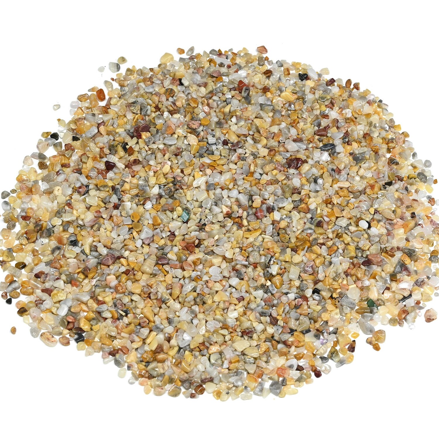 Агат галтовка фракция 3-5мм, упаковка 100г .