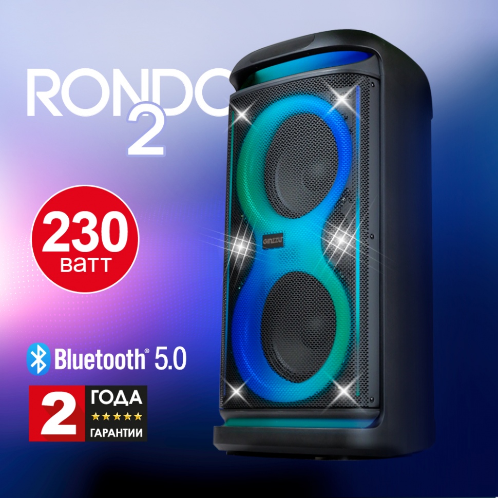 Портативная колонка GINZZU GM-118, черный