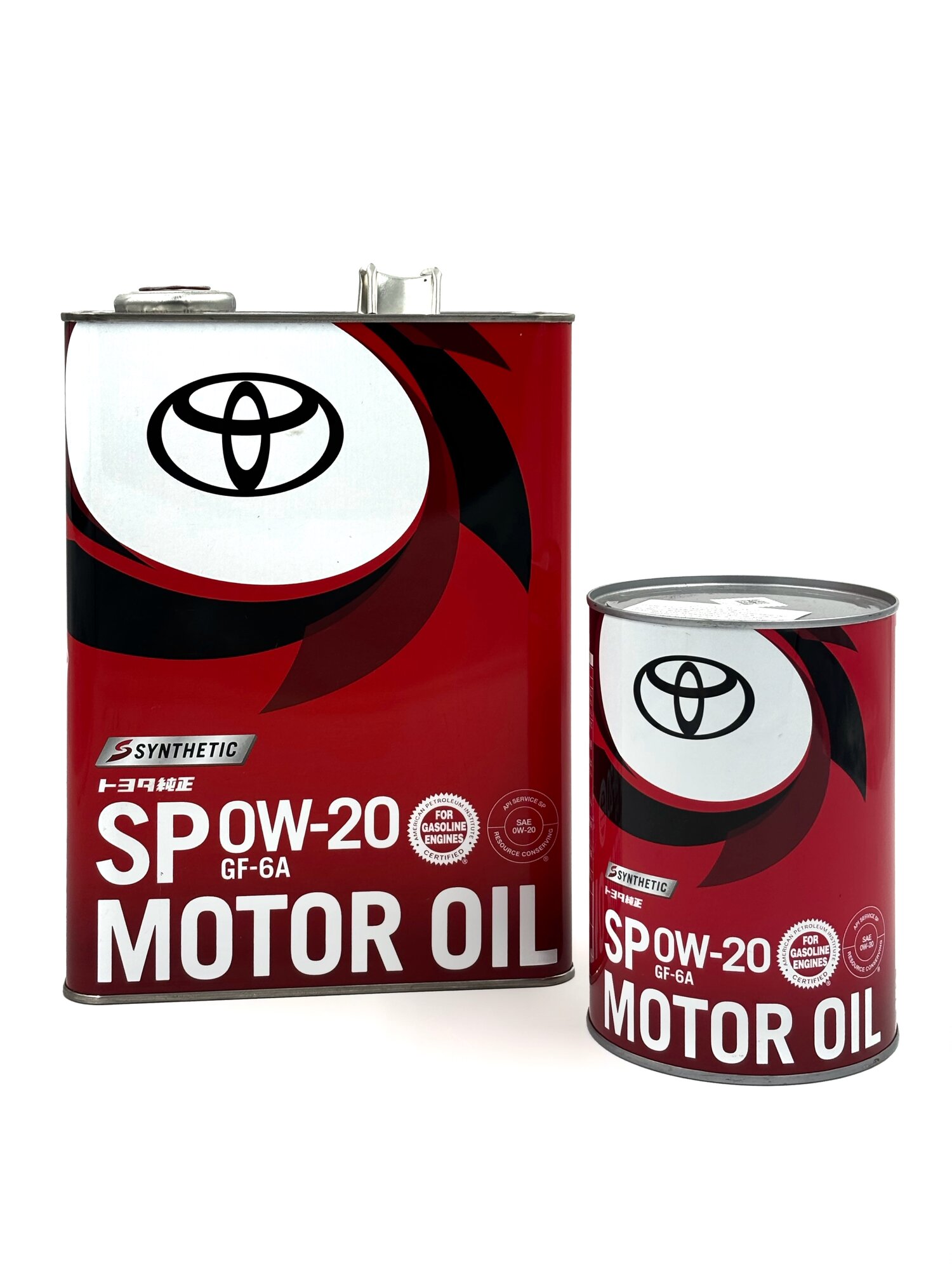 Комплект моторного масла Toyota SP 0w-20 GF-6A, 4 литра+ 1 литр, 5 литров