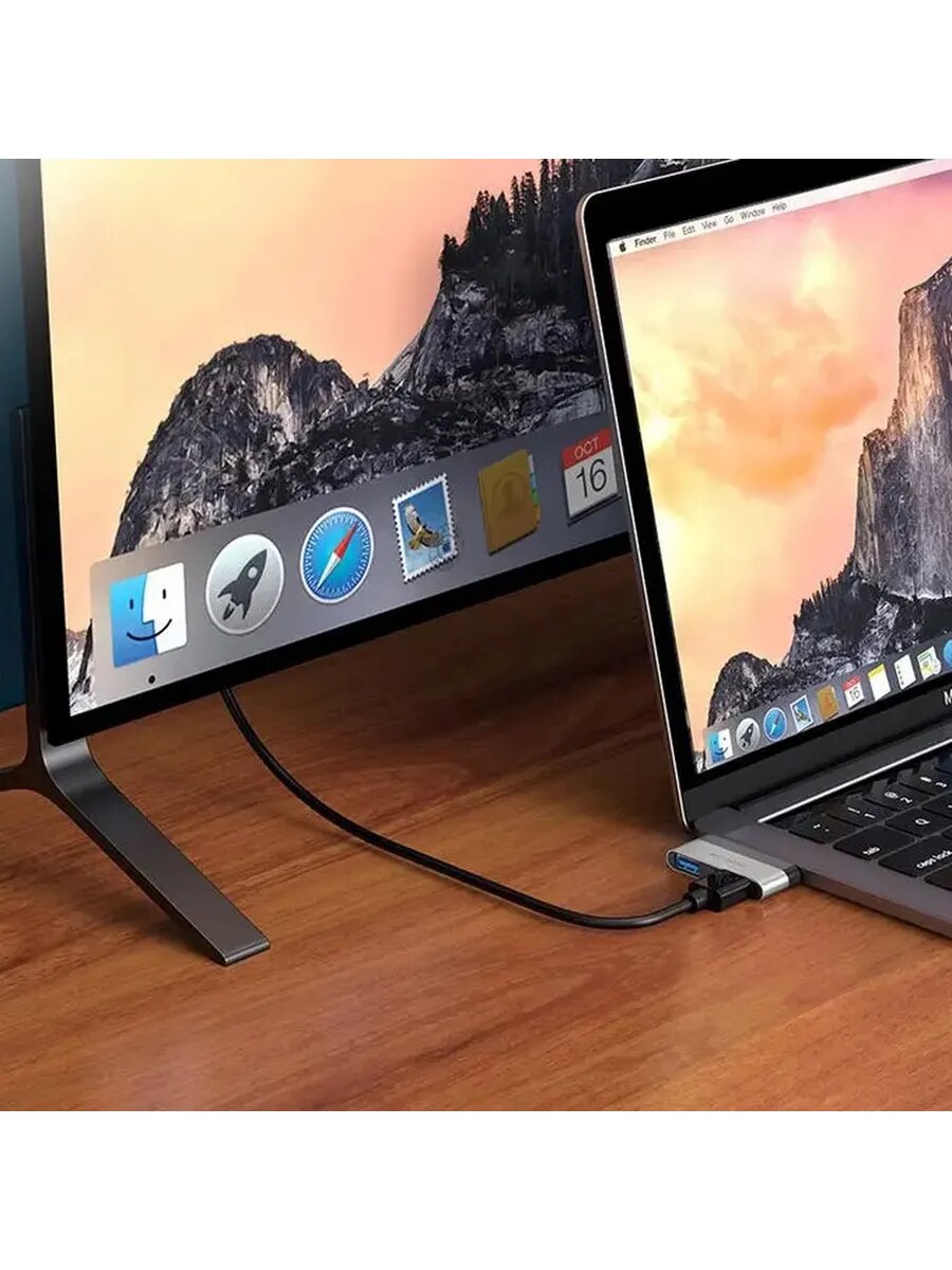 Многофункциональный адаптер Type-C для USB и HDMI