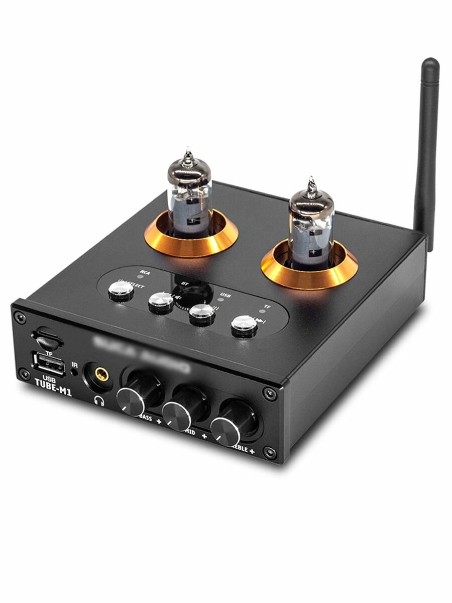 Ламповый фонокорректор сценический предусилитель стерео настольный аудио предусилитель для телефона/ПК/ТВ/проигрывателя HIFI усилитель для наушников черный