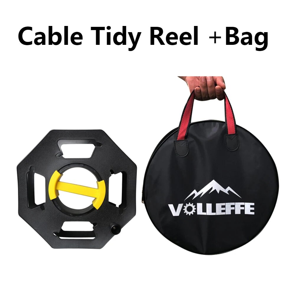 Катушка кабельная аккуратная 25 метров, электрическая подвесная осветительная приманка для рождественских огней, фургон, яхты, домов на колесах, удлинитель, органайзер, шнур для хранения cable reel with bag