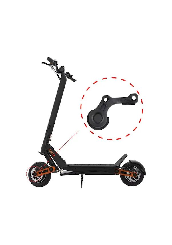 Крышка уплотнителя маятника электроскутера Inokım Ox Oxo X1670 для установки двигателя и отверстий вала колеса, стиль: передний