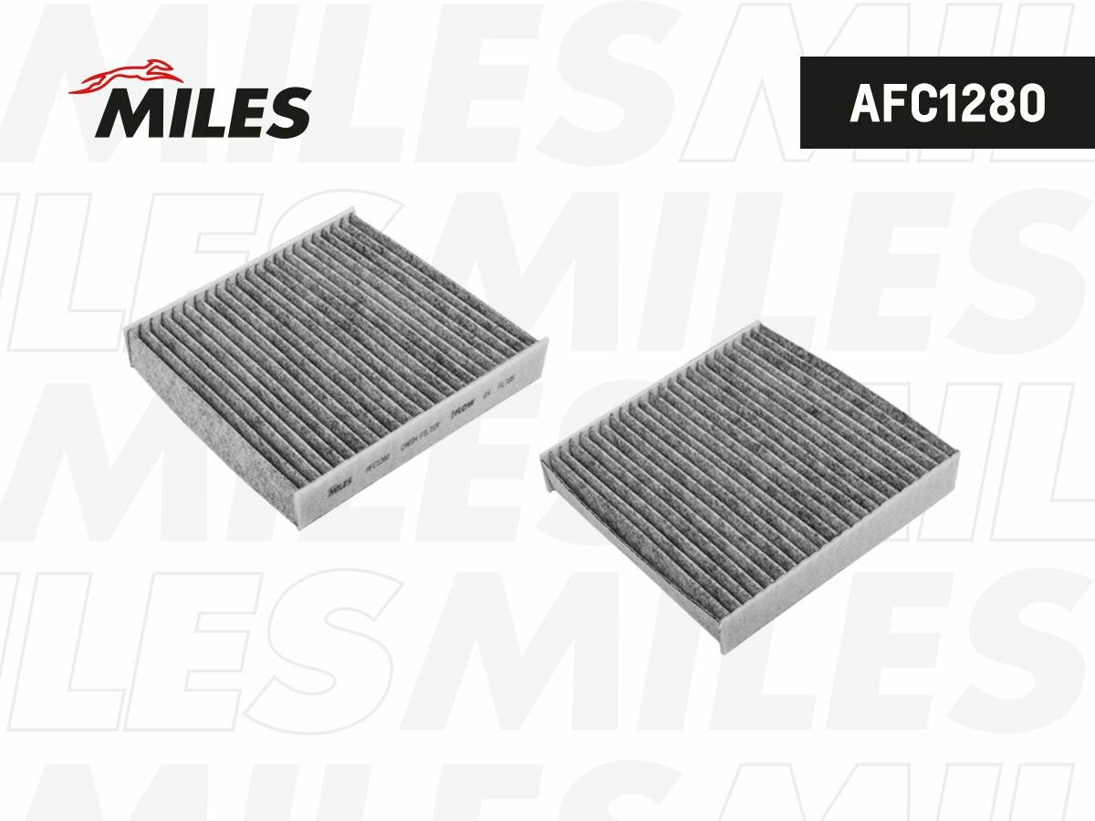 MILES Фильтр салона угольный HONDA JAZZ 08- AFC1280