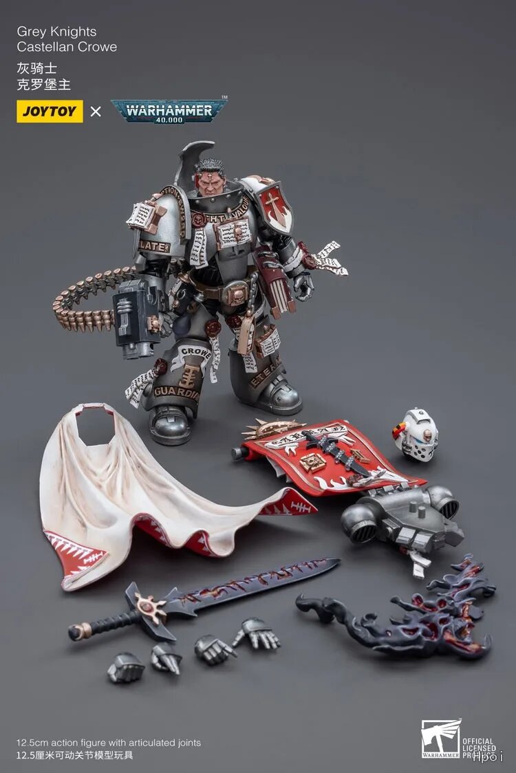 【В наличии】Оригинальные фигурки JOYTOY Grey Knights Castellan Crowe 1/18, аниме-модели, игрушки, коллекция подарков