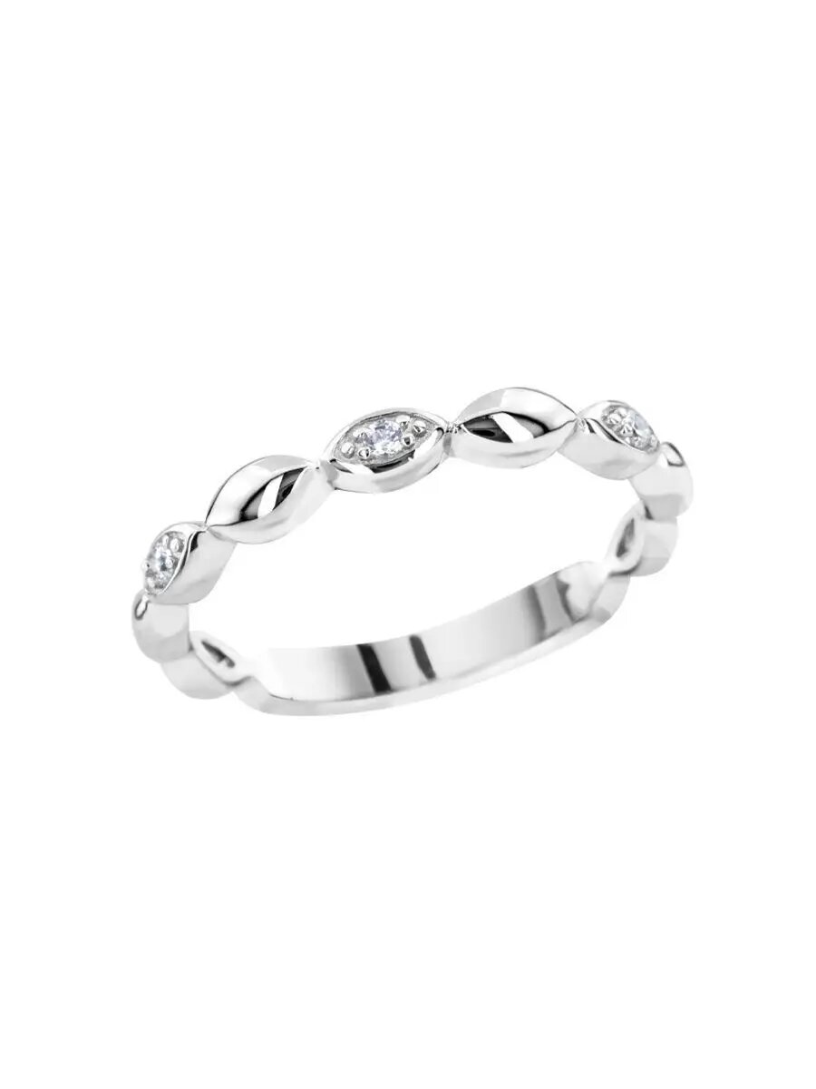 Кольцо дорожка, серебро, 925 проба, фианит