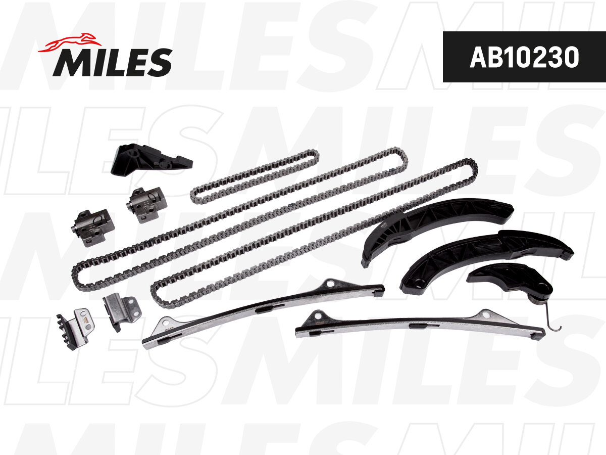 MILES Цепь привода распредвала, комплект HYUNDAI EQUUS / CENTENNIAL (VI) / HYUNDAI GENESIS (BH) AB10230