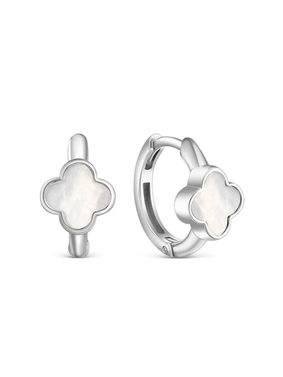 Серьги, серебро, 925 проба, перламутр