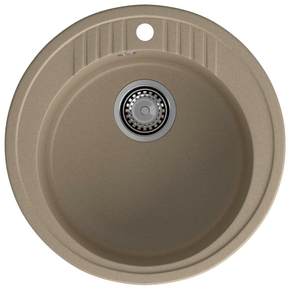 Кухонная мойка GranFest RONDO 520, песок
