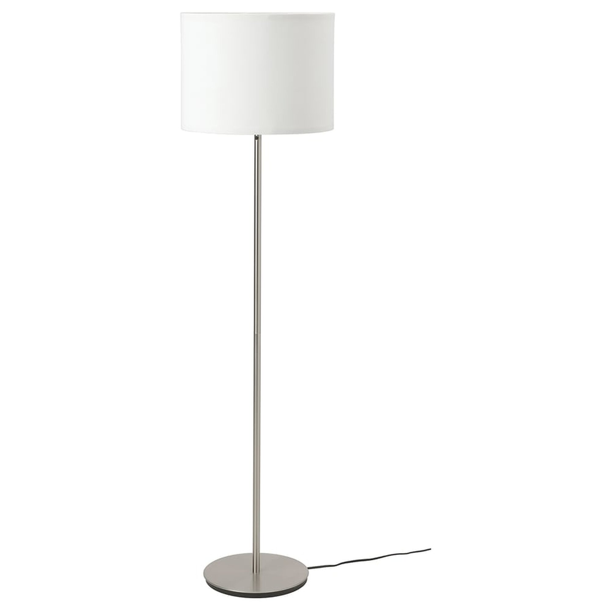 Напольный светильник IKEA RINGSTA / SKAFTET, цвет никелированный белый, 193.859.60_IKEA