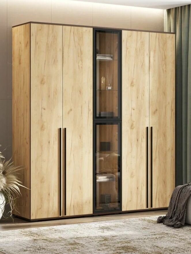 Норд Пенал-стекло (400) с подсветкой (Дуб Крафт) МИФ