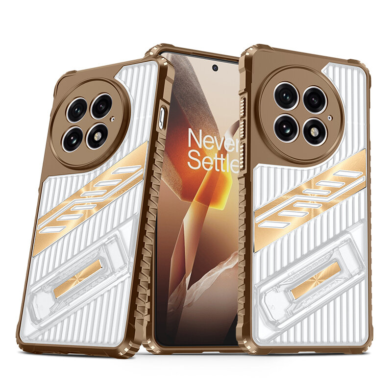 Чехол для OnePlus 13 / Ван Плюс 13 / Оне Плас 13, глянцевая поверхность, пластик, защита камеры, ударопрочный, OnePlus, OnePlus 13, чехол-кардиомонитор, gold, zhansheng OnePlus 13