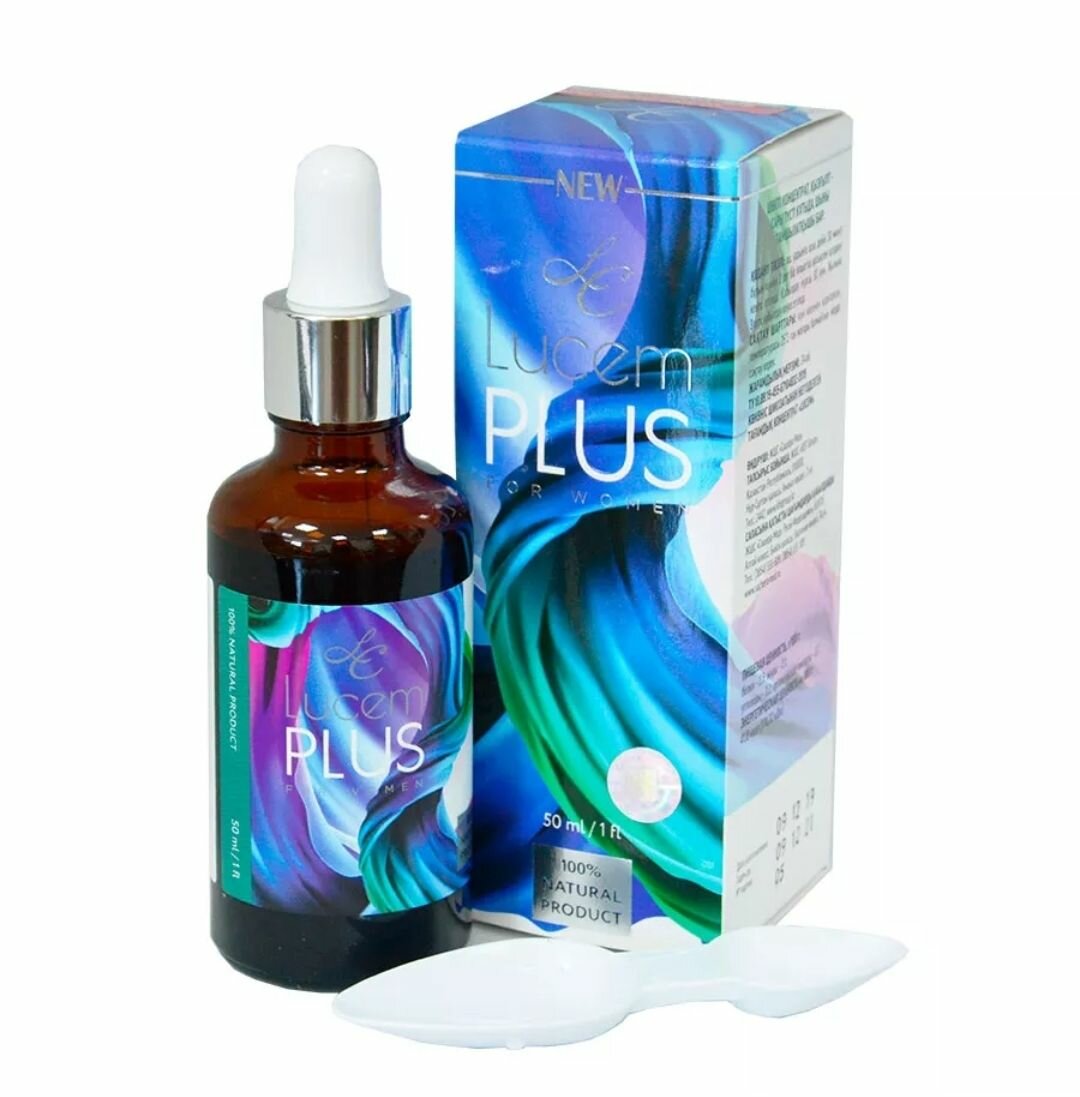 Концентрат для женщин Lucem plus, 50 мл. Для женского здоровья, нормализации менструального цикла, при болях во время менструаций, ПМС