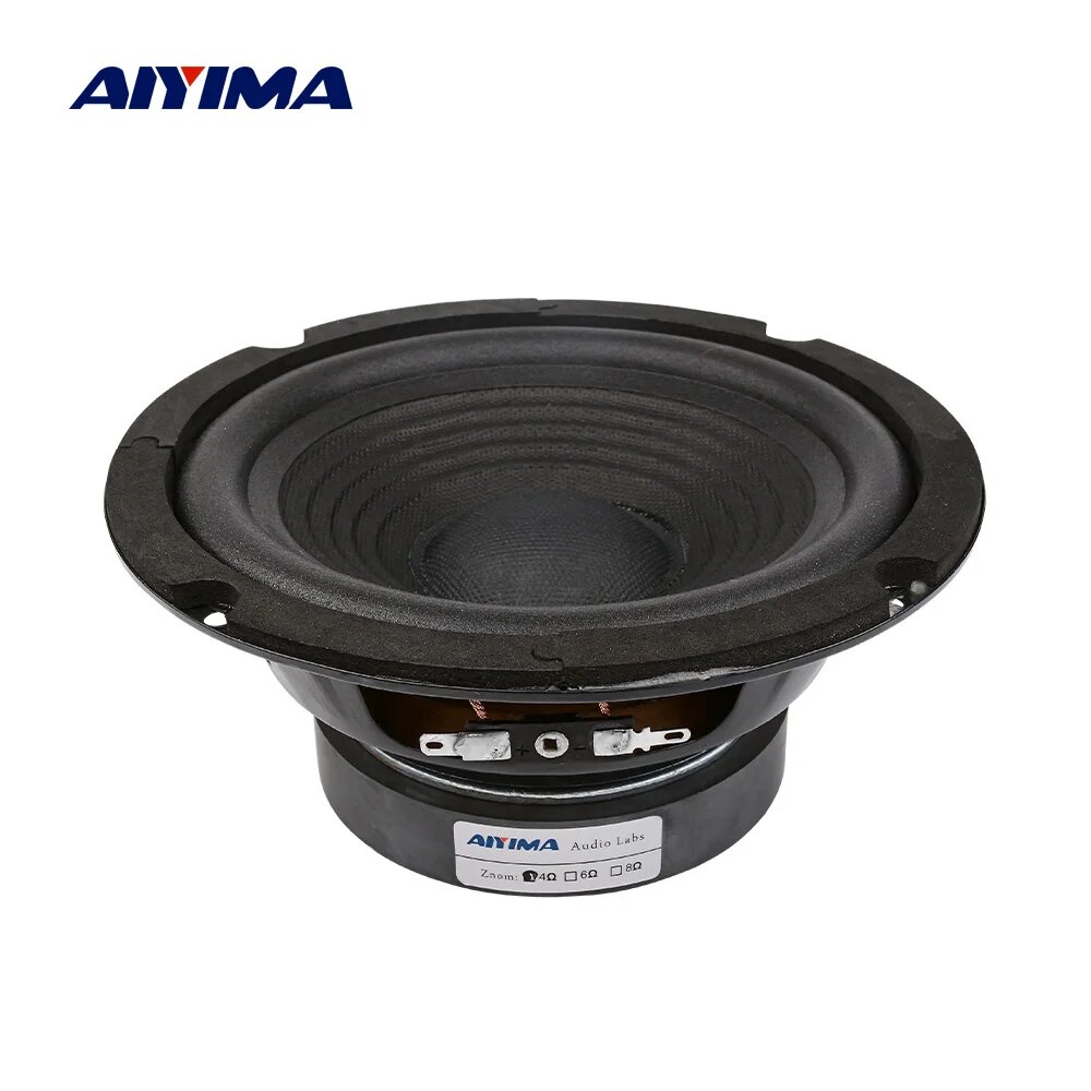 Aiyima 6.5 дюймовый басовый динамик 8 Ом 4 Ohm Speaker