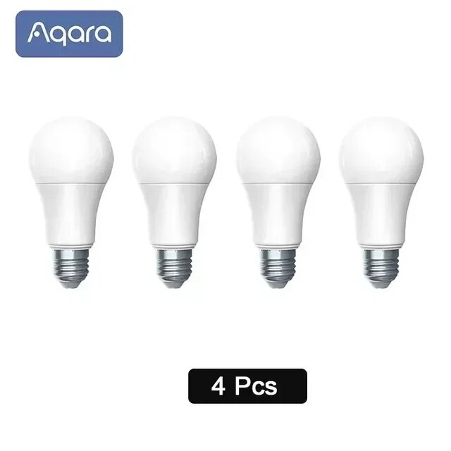 Новый умный светодиодный лампочка Aqara Smart LED Bulb T1 Zigbee 3.0 Bluetooth E27 2700K-6500K 220-240V Умный домашний свет для Xiaomi mihome Homekit-4 штуки