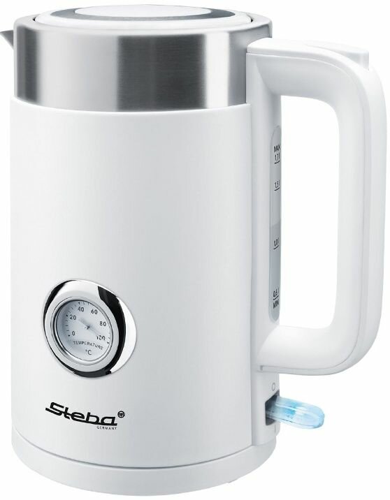 Чайник Steba WK10 "BIANCO", белый, 2200Вт, 1,7л, двойные стенки — фото 1