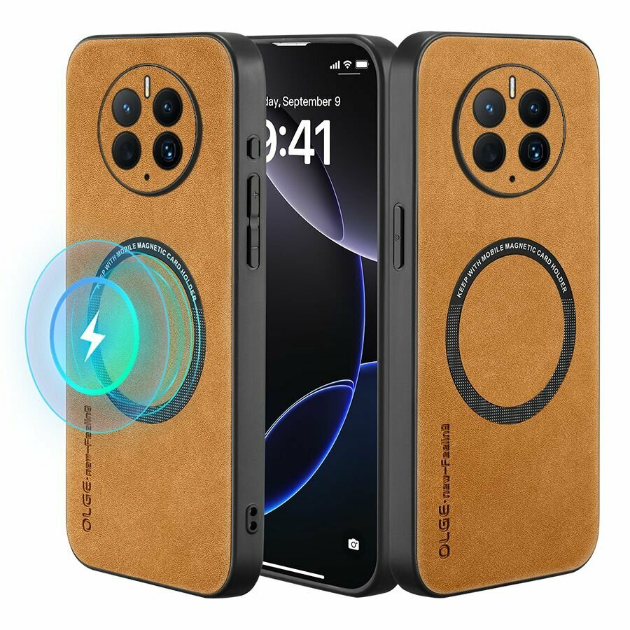 Чехол-Case MagSafe чехол для Huawei Mate 50 Pro (Хуавей Мате 50 Про) Нескользящий и удобный