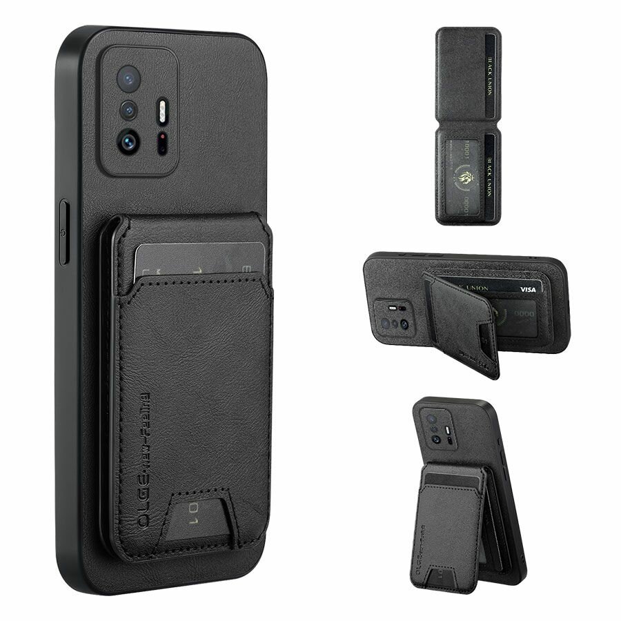 Картхолдер мужской на Xiaomi 11T/11T Pro(Сяоми 11T/11T Про) с MagSafe-Чехол бумажник