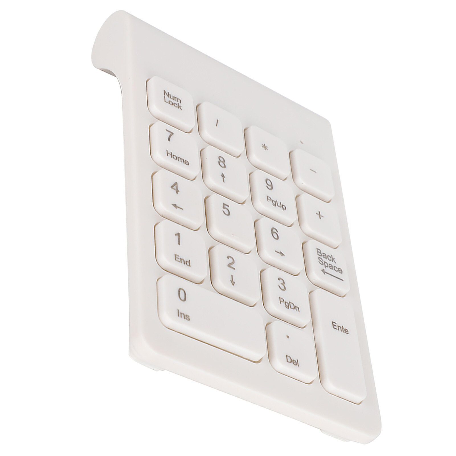 Mini Keyboard Wireless Numeric Keypad 2.4G USB Ergonomic Lightweight PC Computer AccessoryWhite — фото 1