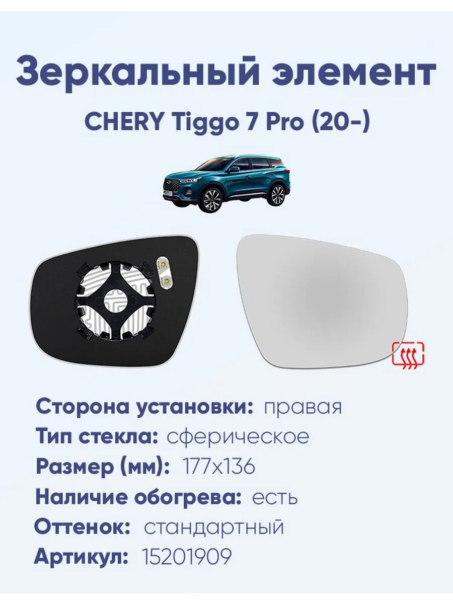 Зеркало CHERY Tiggo 7 Pro (20-) 15201909