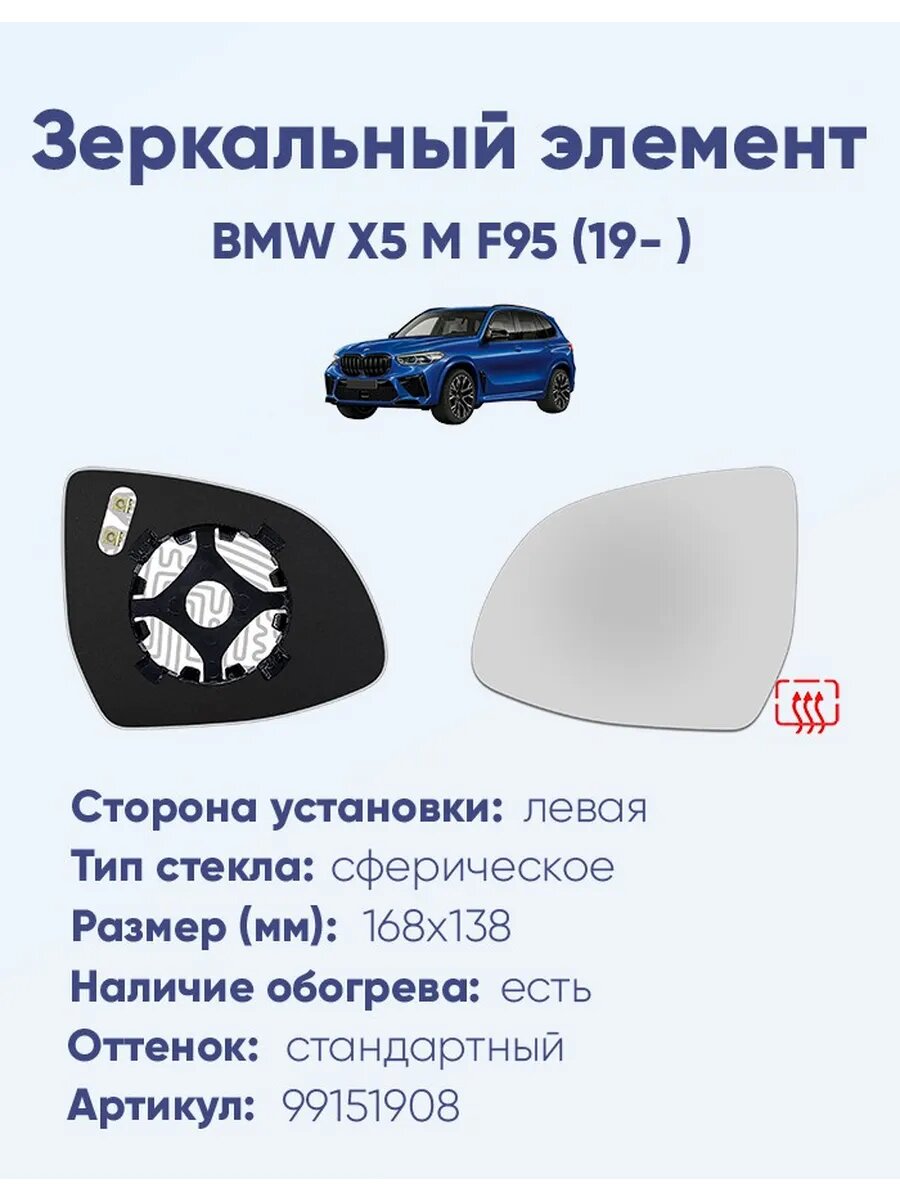 Зеркало BMW X5 M F95 (19- ) 99151908