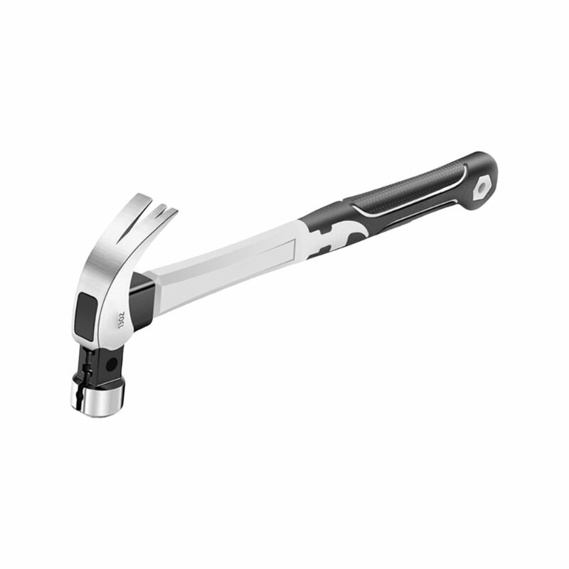 Многофункциональный молоток-гвоздодер из нержавеющей стали-13 унций с круглой головкой и волокнистой ручкой