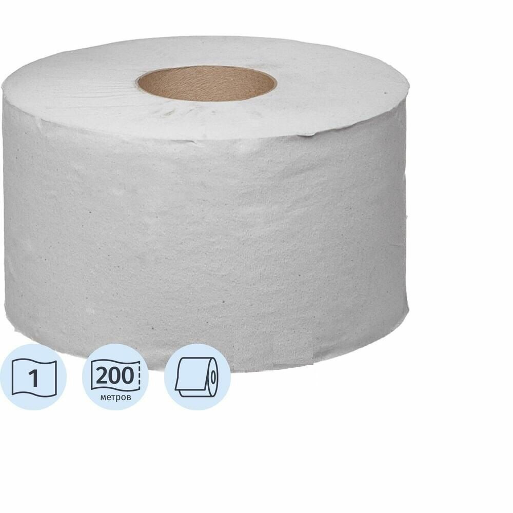 Туалетная бумага Мягкоff Professional 1-слойная 200 метров