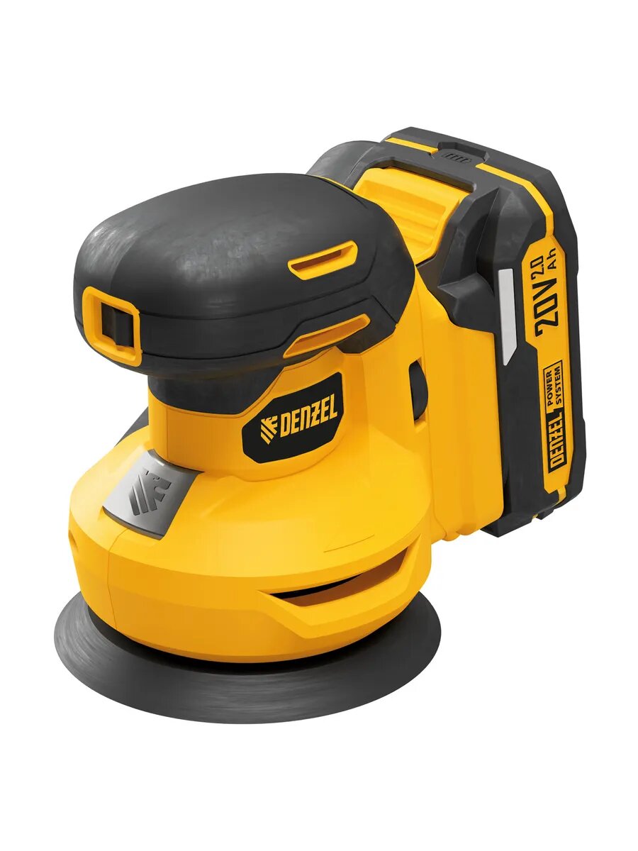 Машина шлифовальная эксцентриковая аккумулят, DENZEL, 28901