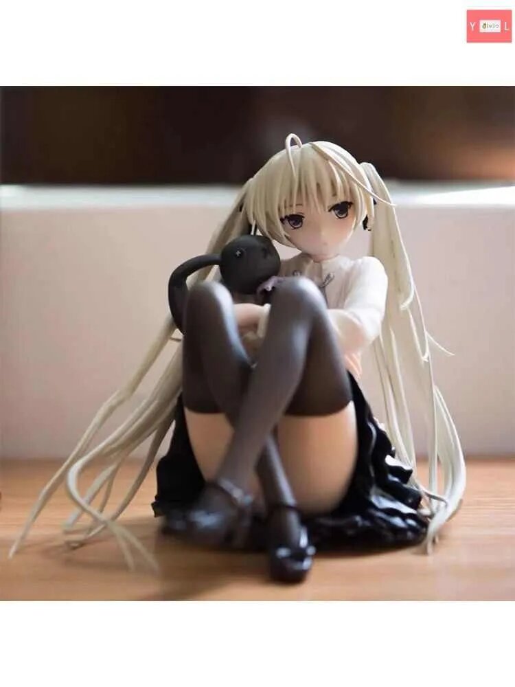 Украшения для сидящей аниме-девушки, ручная работа, ПВХ, 9 см