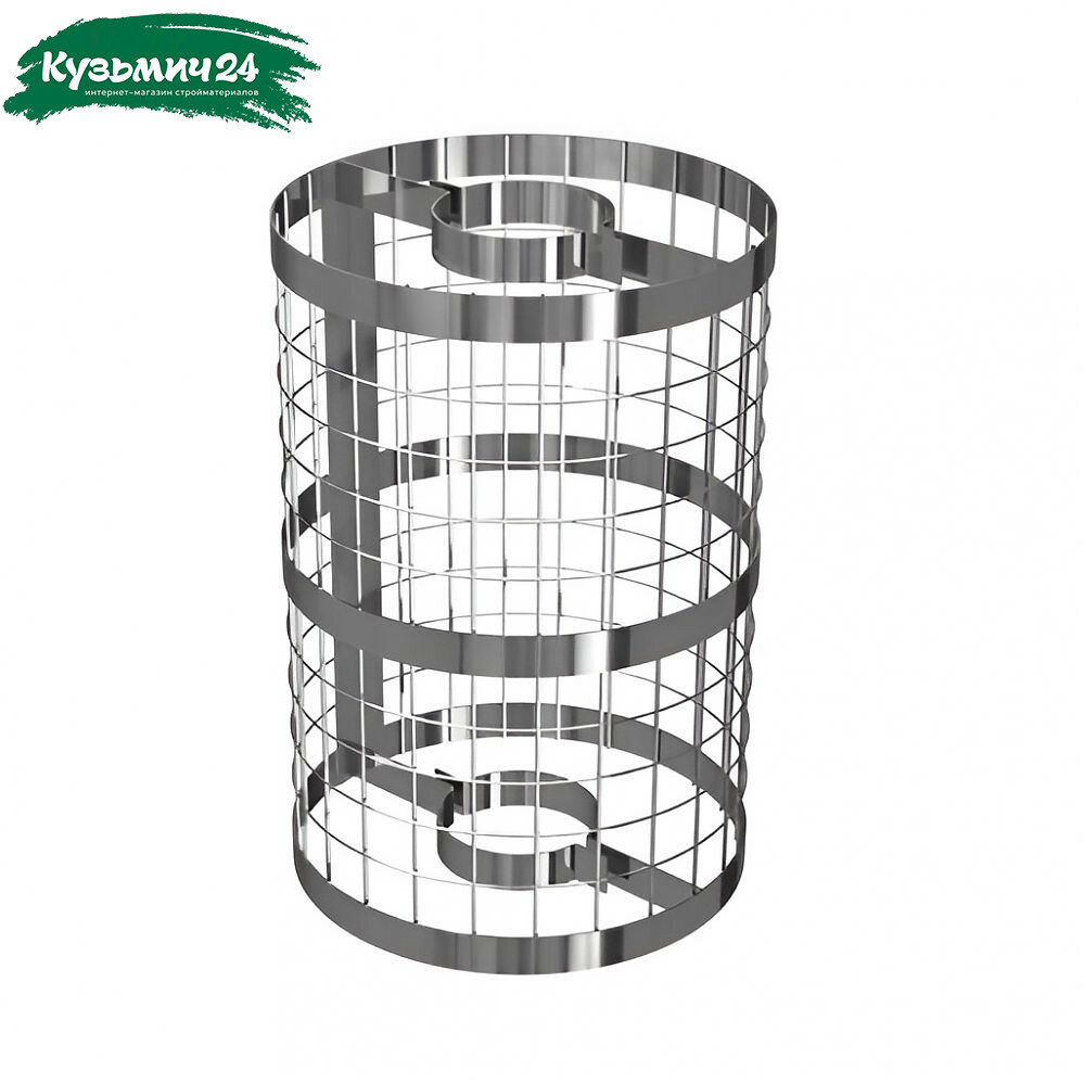 Сетка разборная для камней Ferrum из нержавеющей стали, до 40 кг, 1 шт.