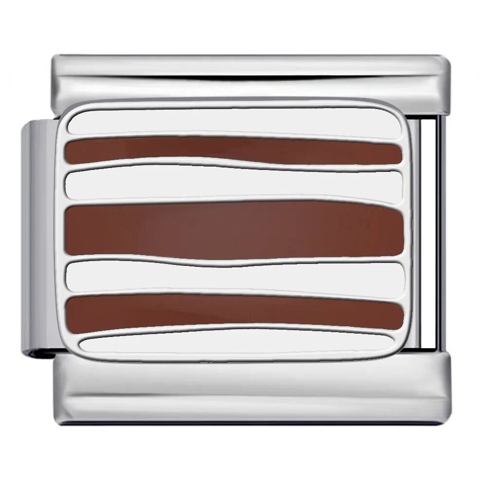 Бусины MoBuy нержавеющая сталь крест-глаз 9 мм Коричневый, ICJ2657