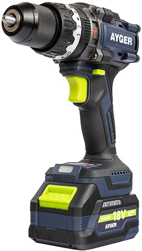 Аккумуляторный бесщеточный шуруповерт Ayger AP20BL4-160