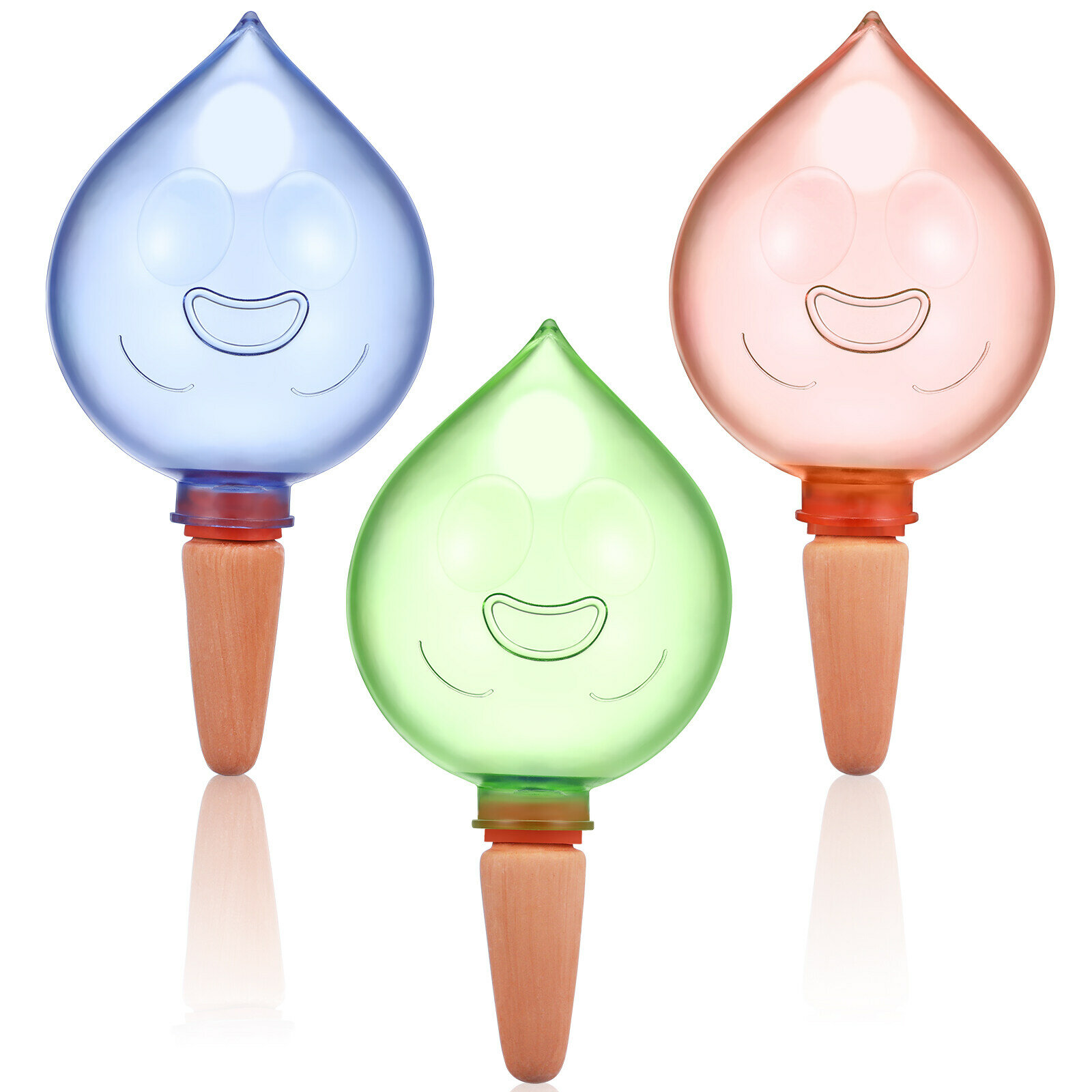 Автоматическая Капельница: Уникальный Дизайн С Улыбками Прочный Пластик 16x9x9 См - Многофункциональность Для Стабильного Полива Садовый Инструмент For Горшечные Растения И Бонсай