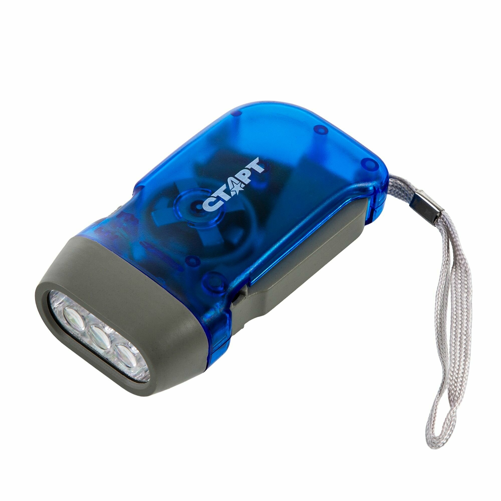 Ручной динамо фонарик светодиодный старт 3LED