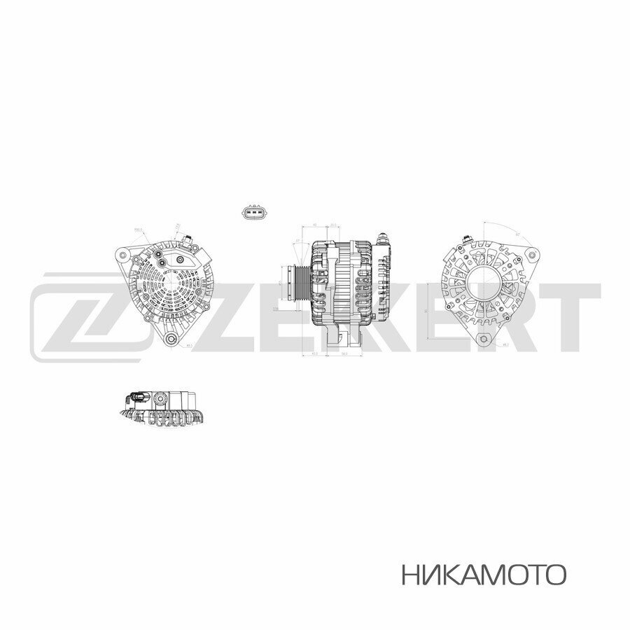 ZEKKERT GE-1023 Генератор Chery Tiggo 4 (T17) 17-